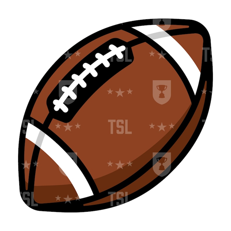 Bold Football Logo – Instant Download - Etsy