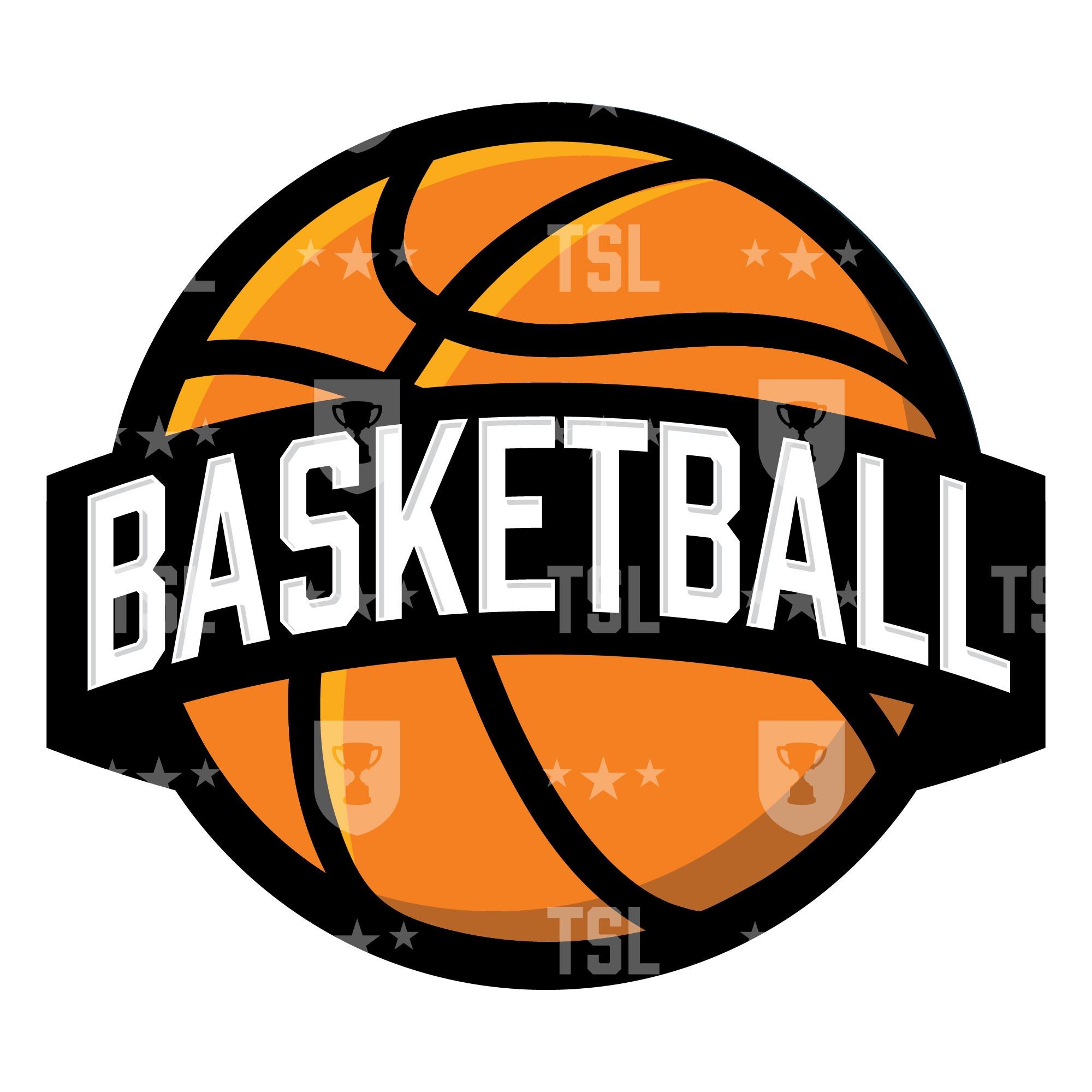 Basketball Banner Logo – Instant Download SVG - Etsy