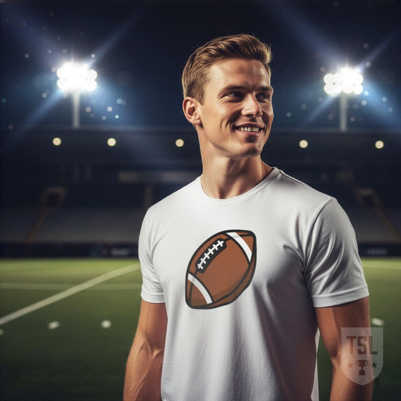 Bold Football Logo – Instant Download - Etsy