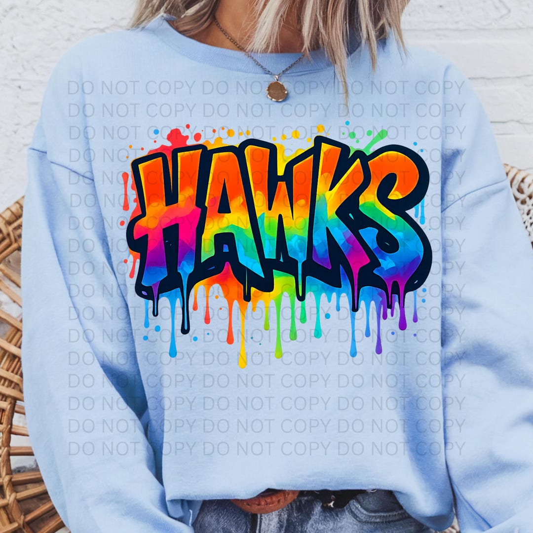 Graffiti Style Hawks PNG X 4 (digital Download) - Etsy