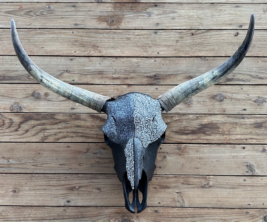 Hand Painted and Beaded Skulls - Etsy