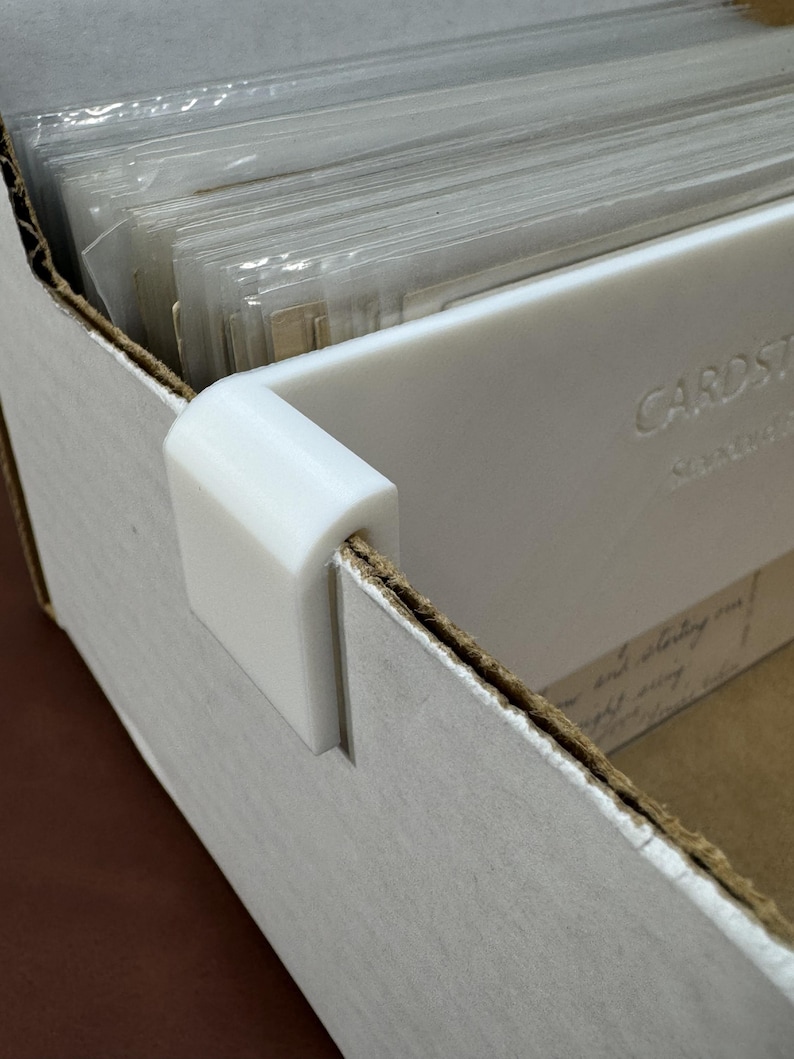 Cardstay – Standard White Cardboard Postcard Box -- Postcard Divider ...
