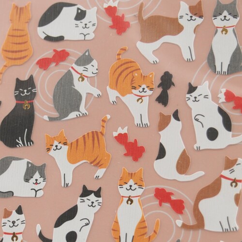 Lovely Cat Deco Sticker 1 Sheet - Etsy