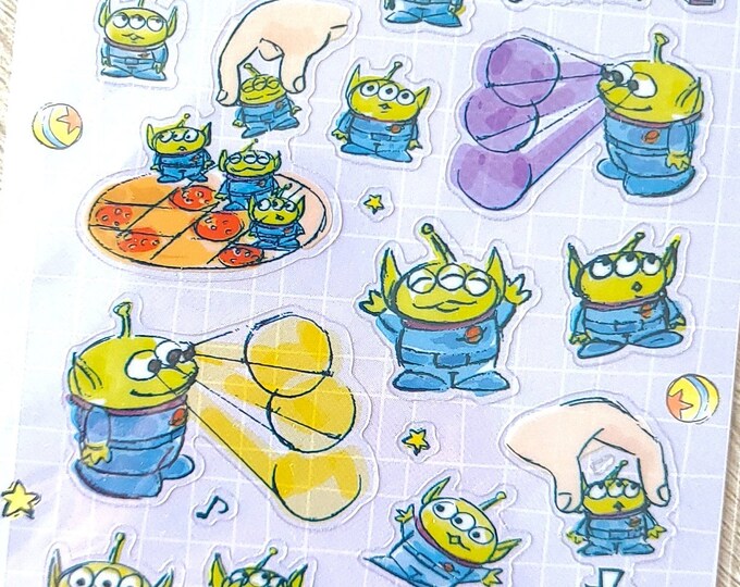 Toy Story Alien Deco Sticker (1 Sheet) - Etsy
