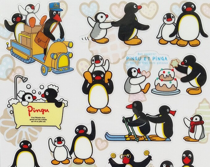 Cute Pingu Penguin Deco Sticker - Etsy