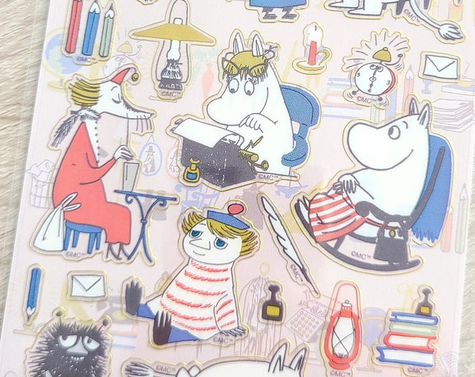 Moomin Characters Hallmark Deco Sticker (1 Sheet) - Etsy