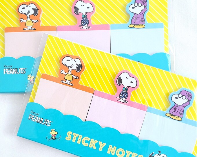 Snoopy Sticky Notes / Removable Adhesive Paper / Memo (made in Japan ...