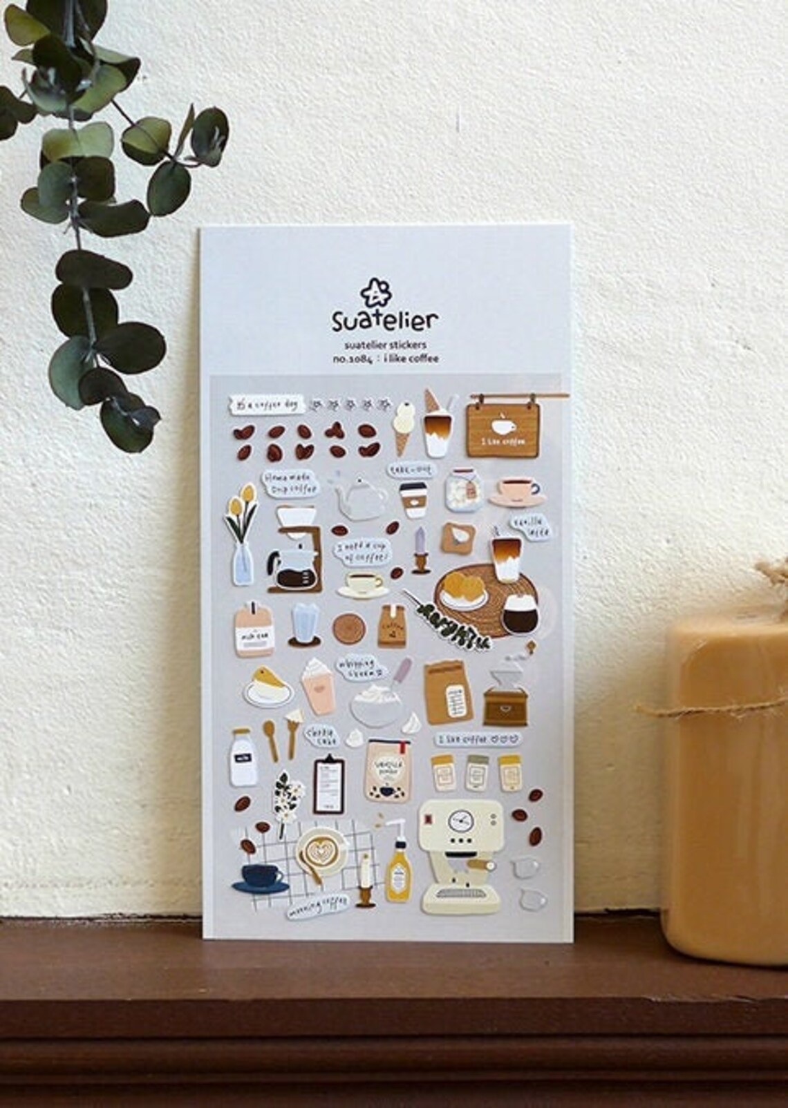 Suatelier I Like Coffee Sticker 1 Sheet | Etsy