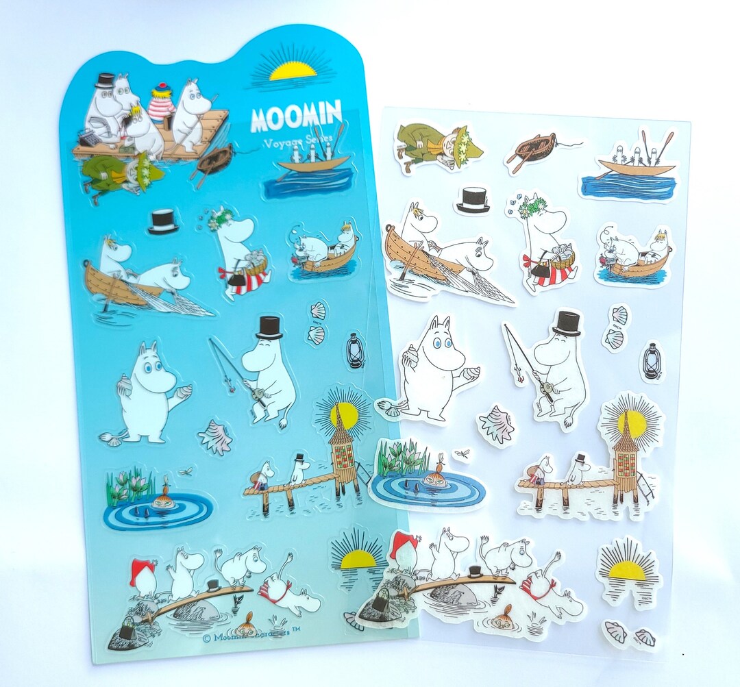 Moomin Characters Deco Sticker 1 Sheet - Etsy