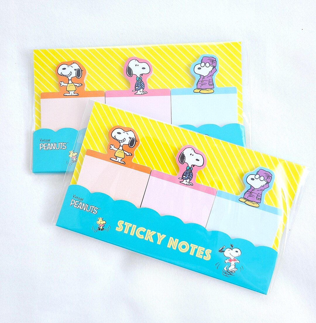Snoopy Sticky Notes / Removable Adhesive Paper / Memo (made in Japan ...