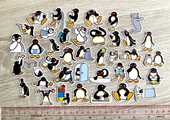 Cute Pingu Penguin Deco Sticker 40 Pcs no.176-01 - Etsy
