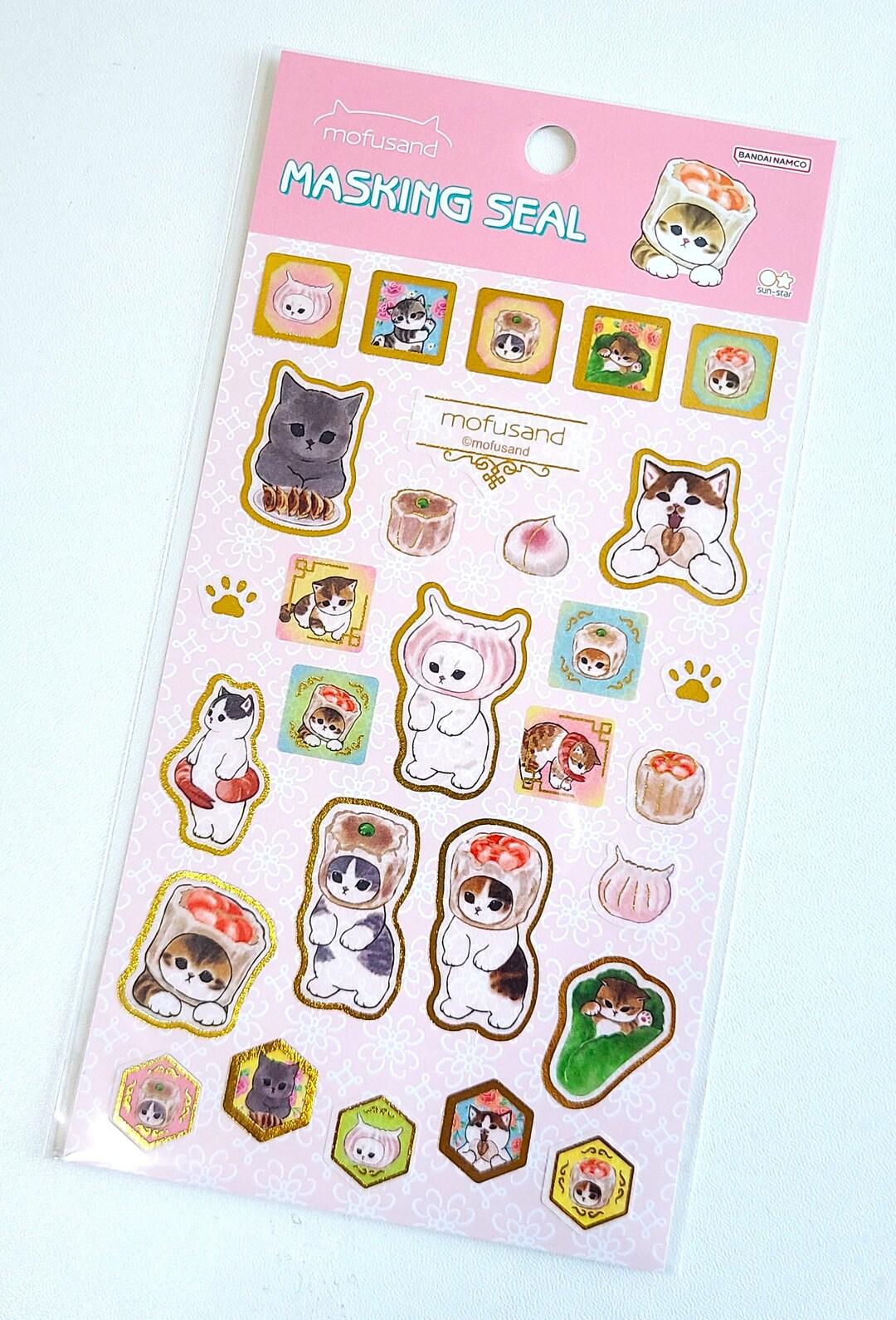 Mofusand Masking Seal Sticker 1 Sheet - Etsy