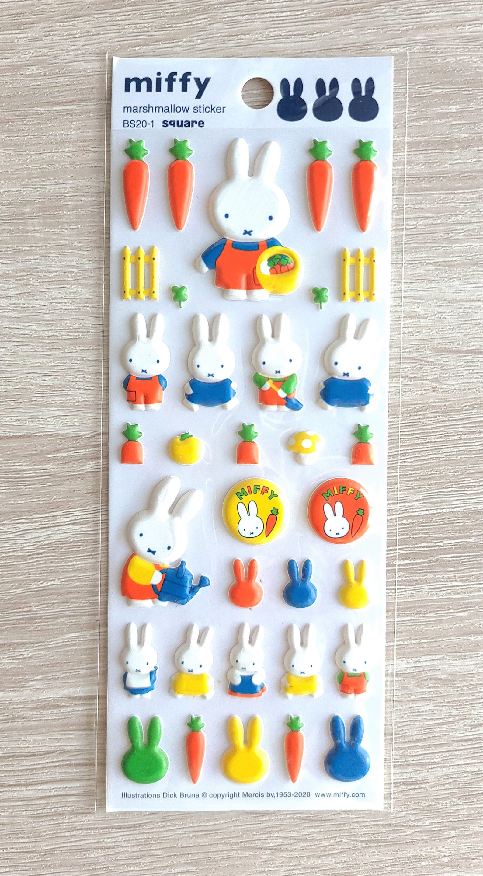 Miffy Deco Puffy Sticker 1 Sheet - Etsy