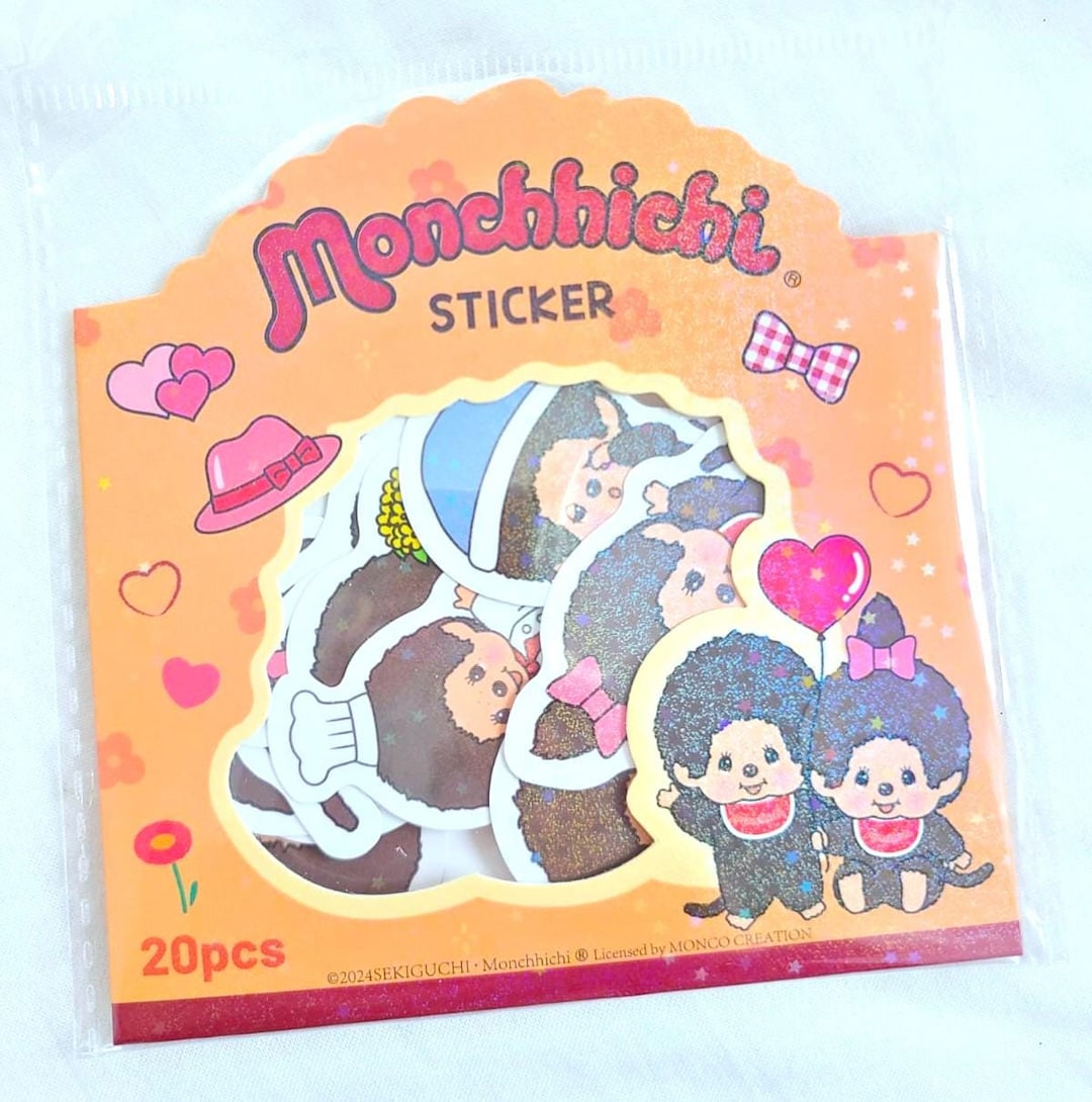 Monchhichi Deco Sticker Bling Bling Sticker (1 Pack 20 Pcs) - Etsy
