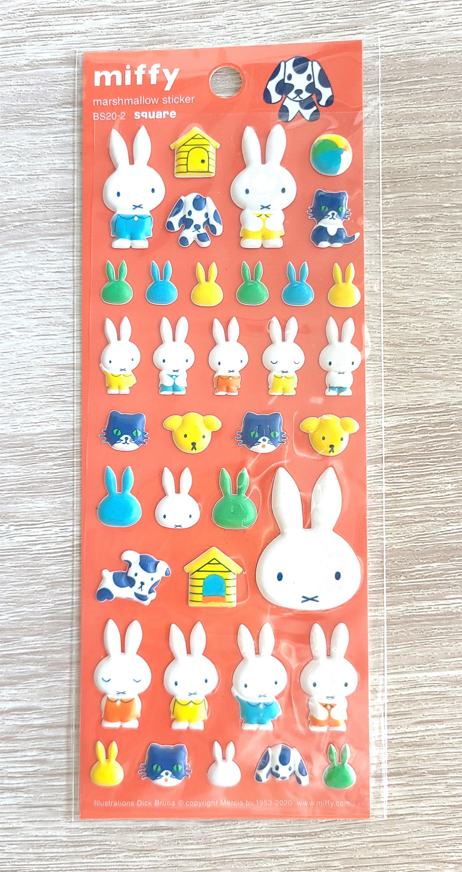 Miffy Deco Puffy Sticker 1 Sheet - Etsy