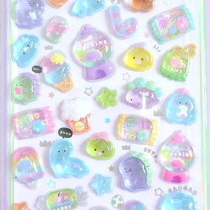 3D BONBON DROP Seal Deco Sticker (1 Sheet) - Etsy