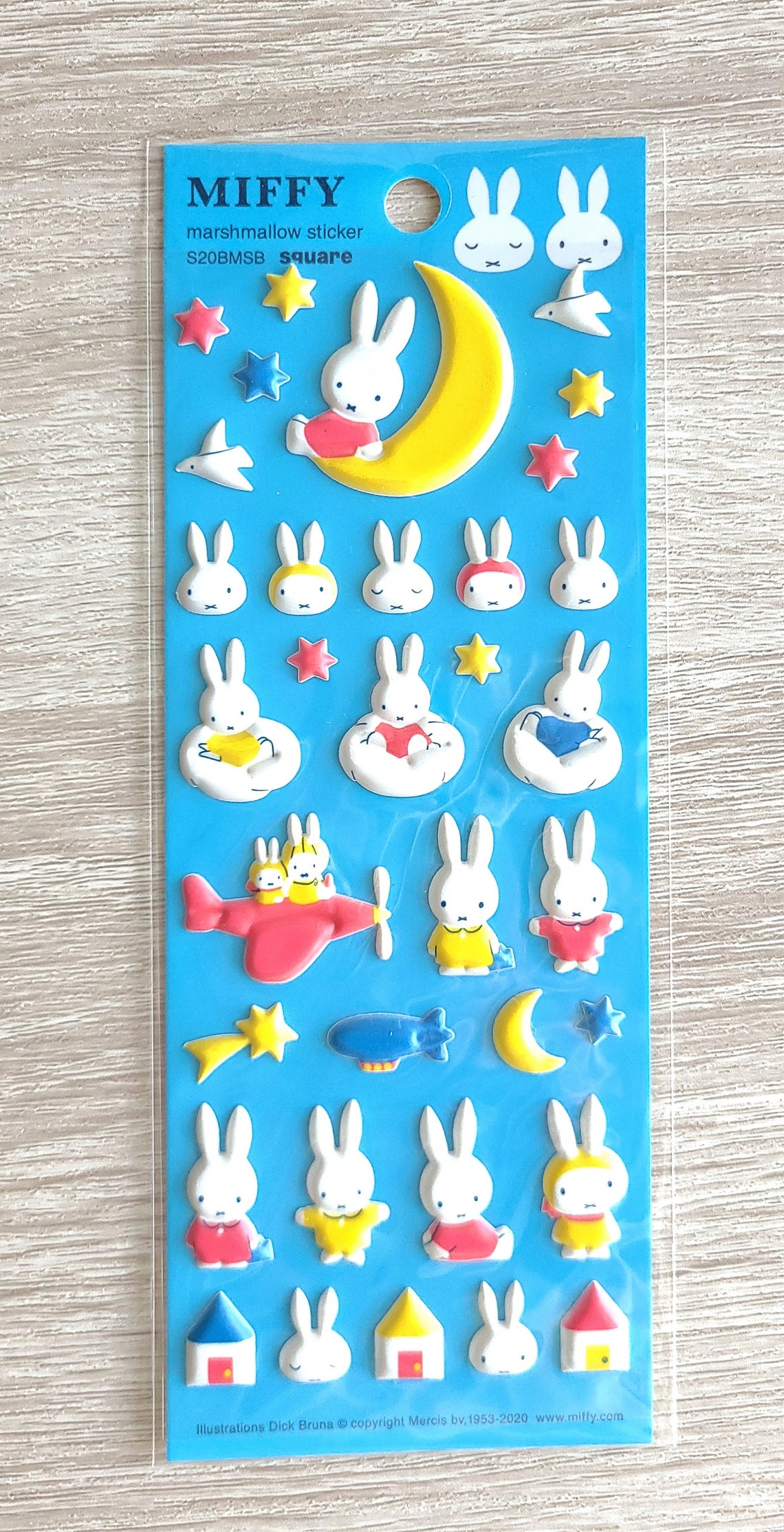 Miffy Deco Puffy Sticker 1 Sheet - Etsy