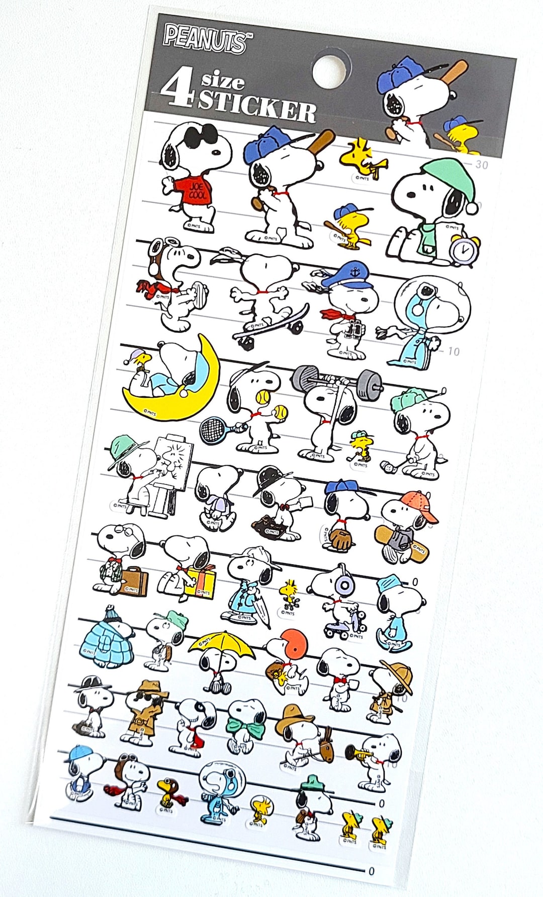 Snoopy Deco Sticker (1 Sheet) Made in Japan - Etsy