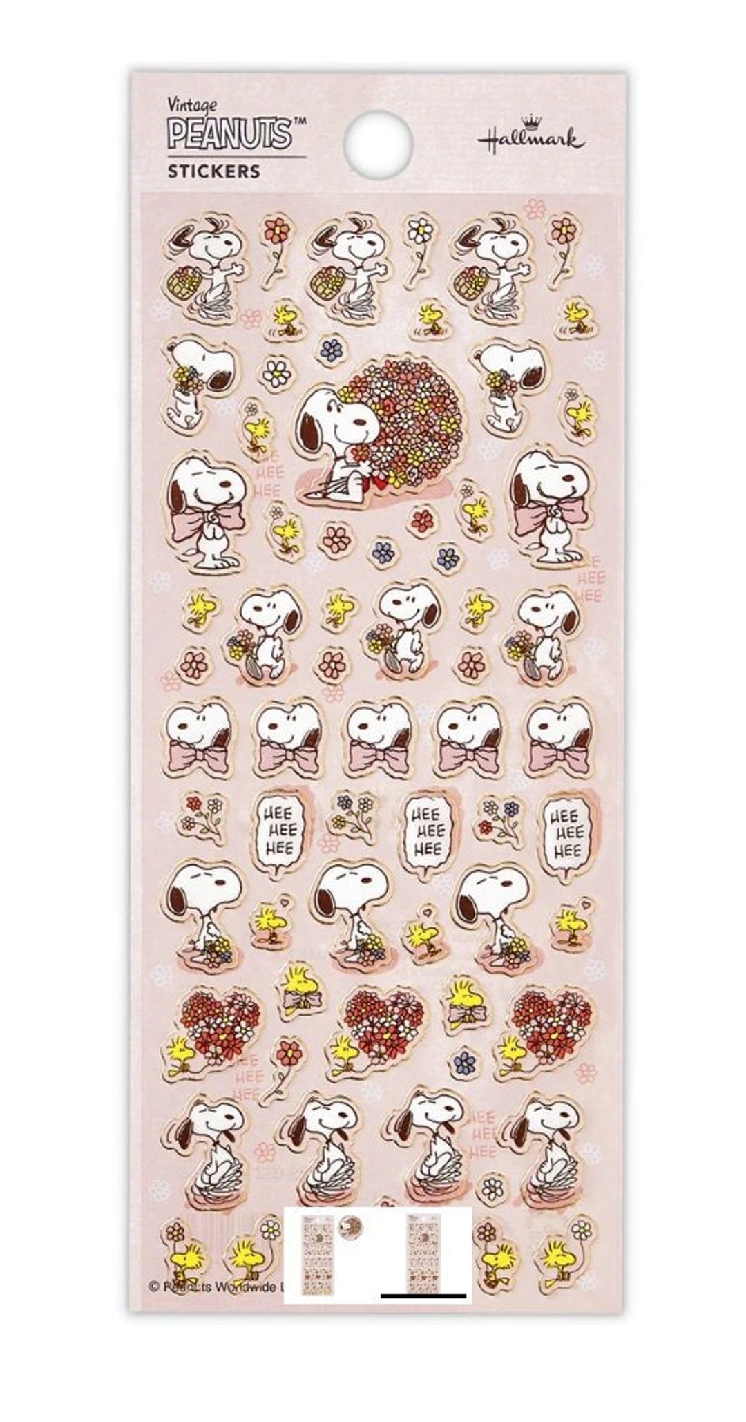 Hallmark Snoopy and Friends Deco Sticker (1 Sheet) ELS-829-032 - Etsy