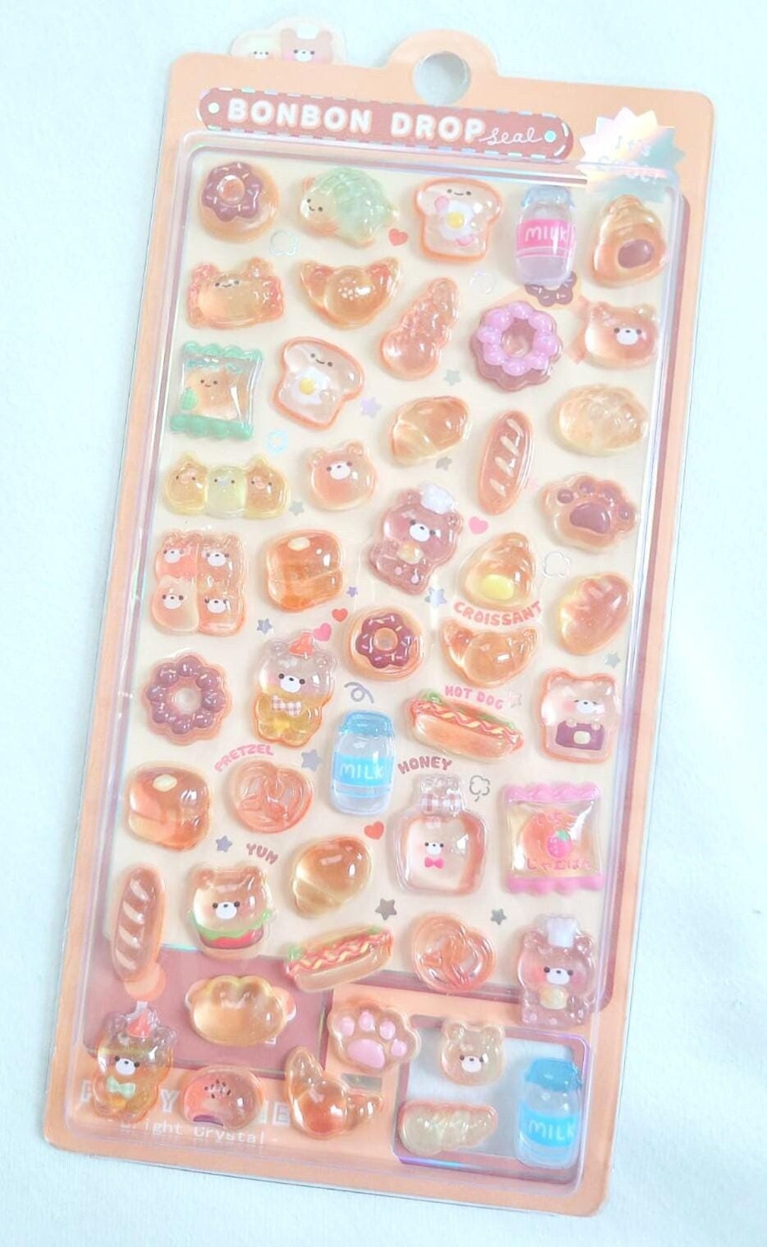 3D BONBON DROP Seal Deco Sticker (1 Sheet) - Etsy