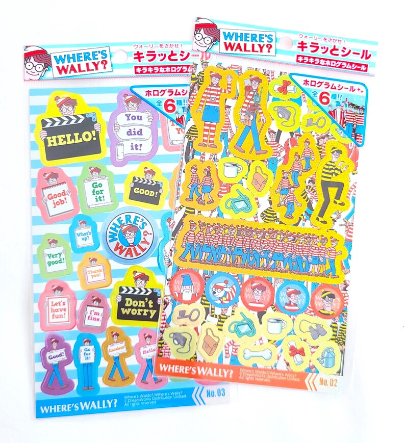 Where's Wally Sticker Sheet (waldo) – Fun Decals for Kids - Etsy