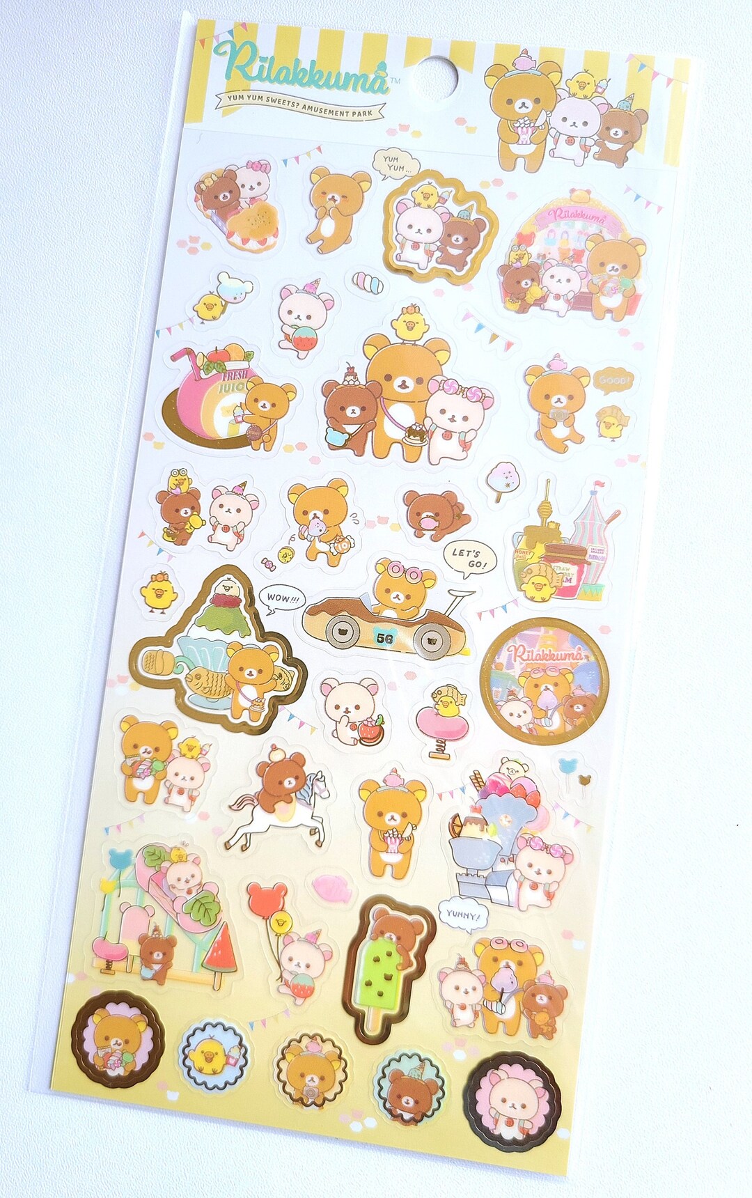 Rilakkuma Deco Sticker (1 Sheet) Made in Japan - Etsy
