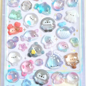 3D BONBON DROP Seal Deco Sticker (1 Sheet) - Etsy