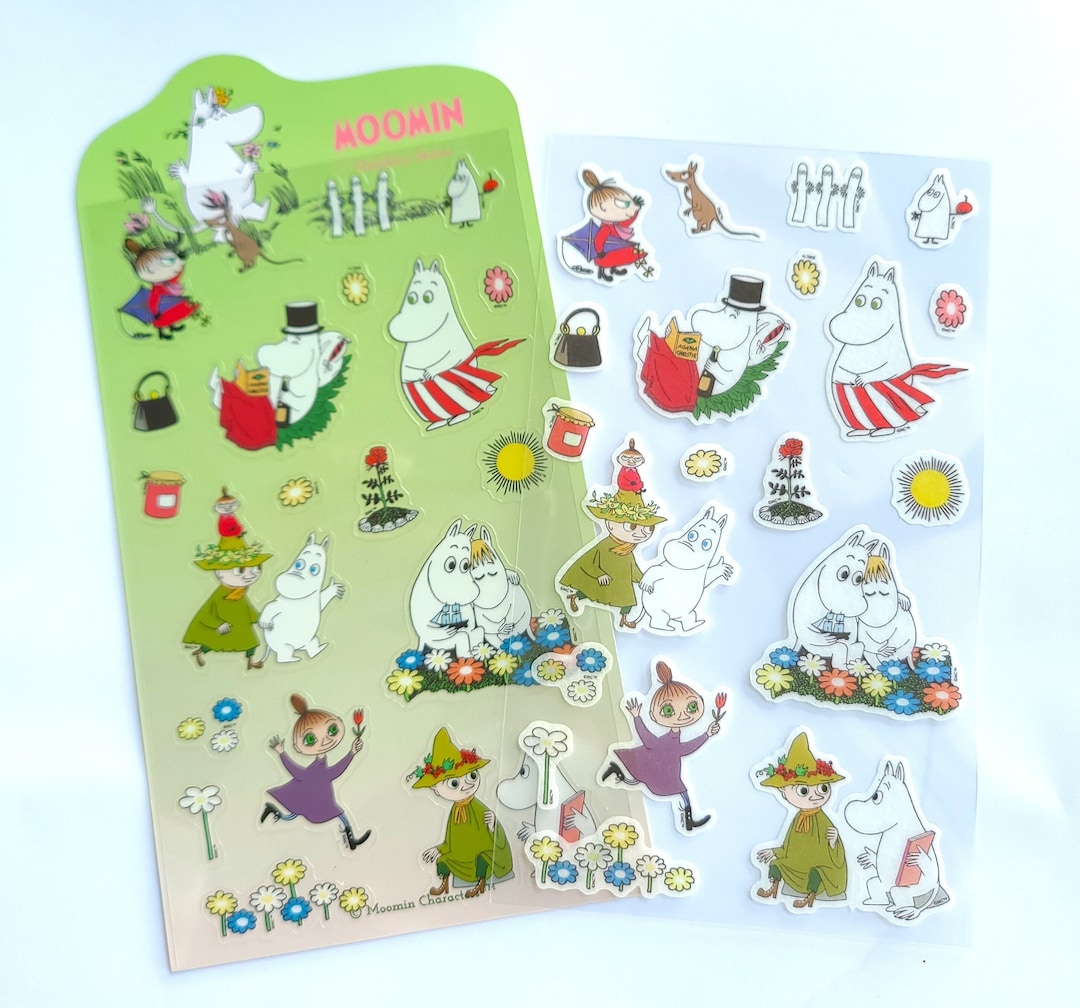 2 Sheets - Moomin Characters Deco Sticker - Etsy