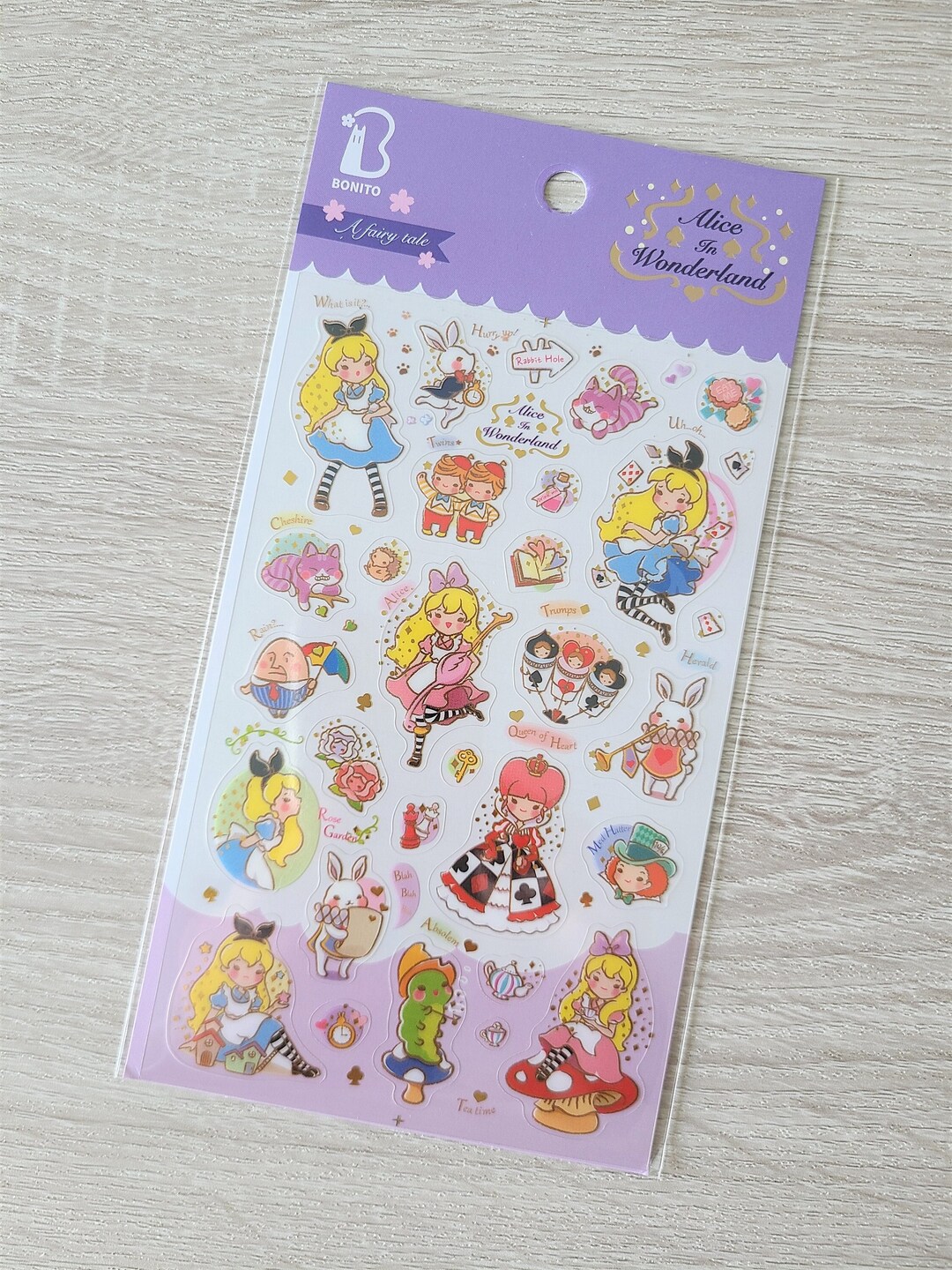 Alice in Wonderland Deco Sticker (1 Sheet) - Etsy