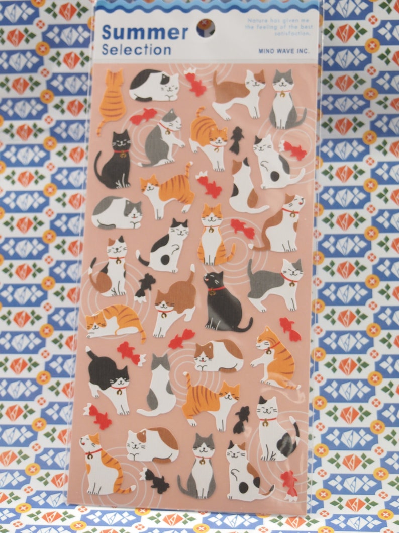 Lovely Cat Deco Sticker 1 Sheet - Etsy