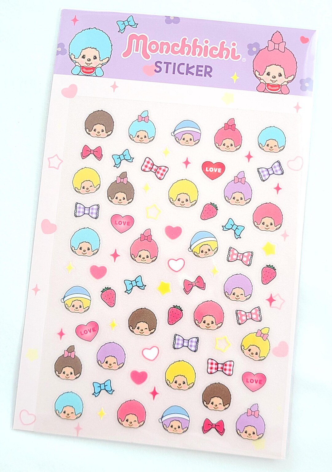 Monchhichi Decor Sticker (1 Sheet) - Etsy