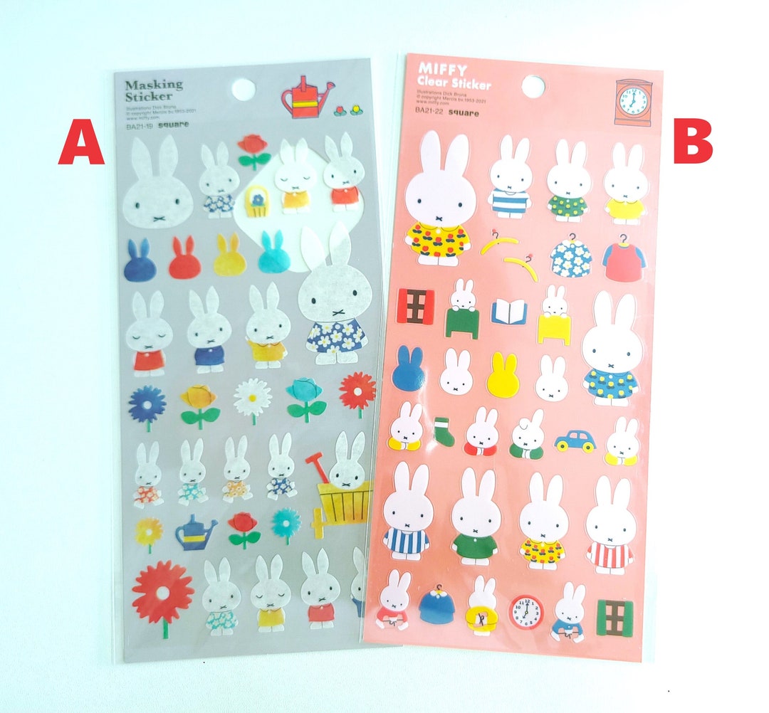 Miffy Deco Sticker 1 Sheet - Etsy