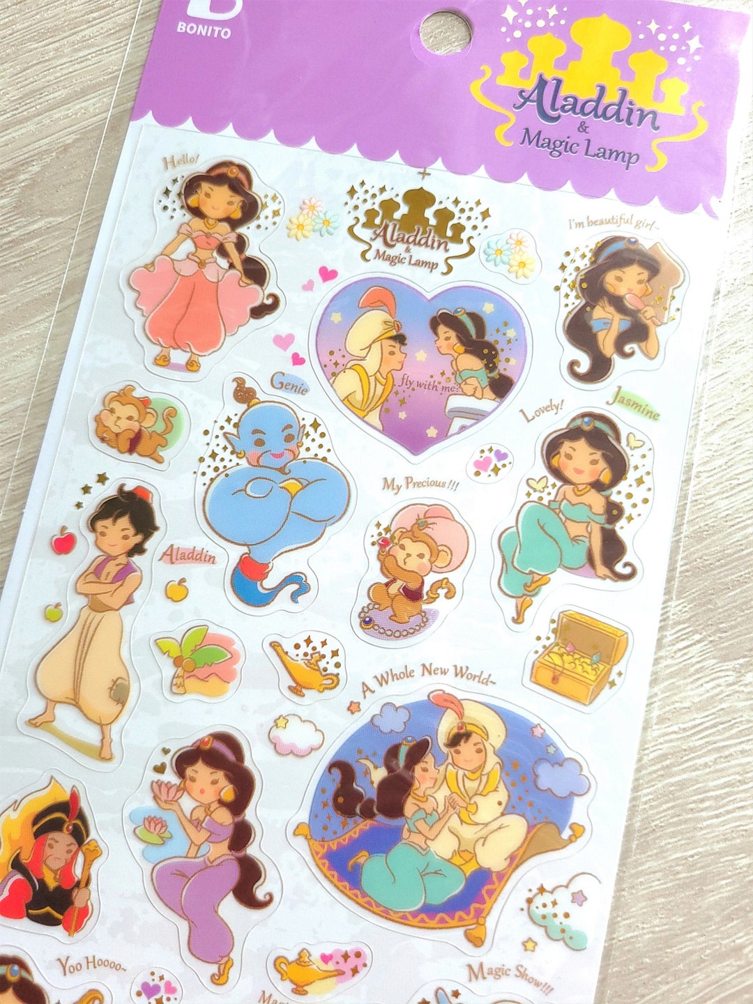 Aladdin & Magic Lamp Deco Sticker (1 Sheet) - Etsy