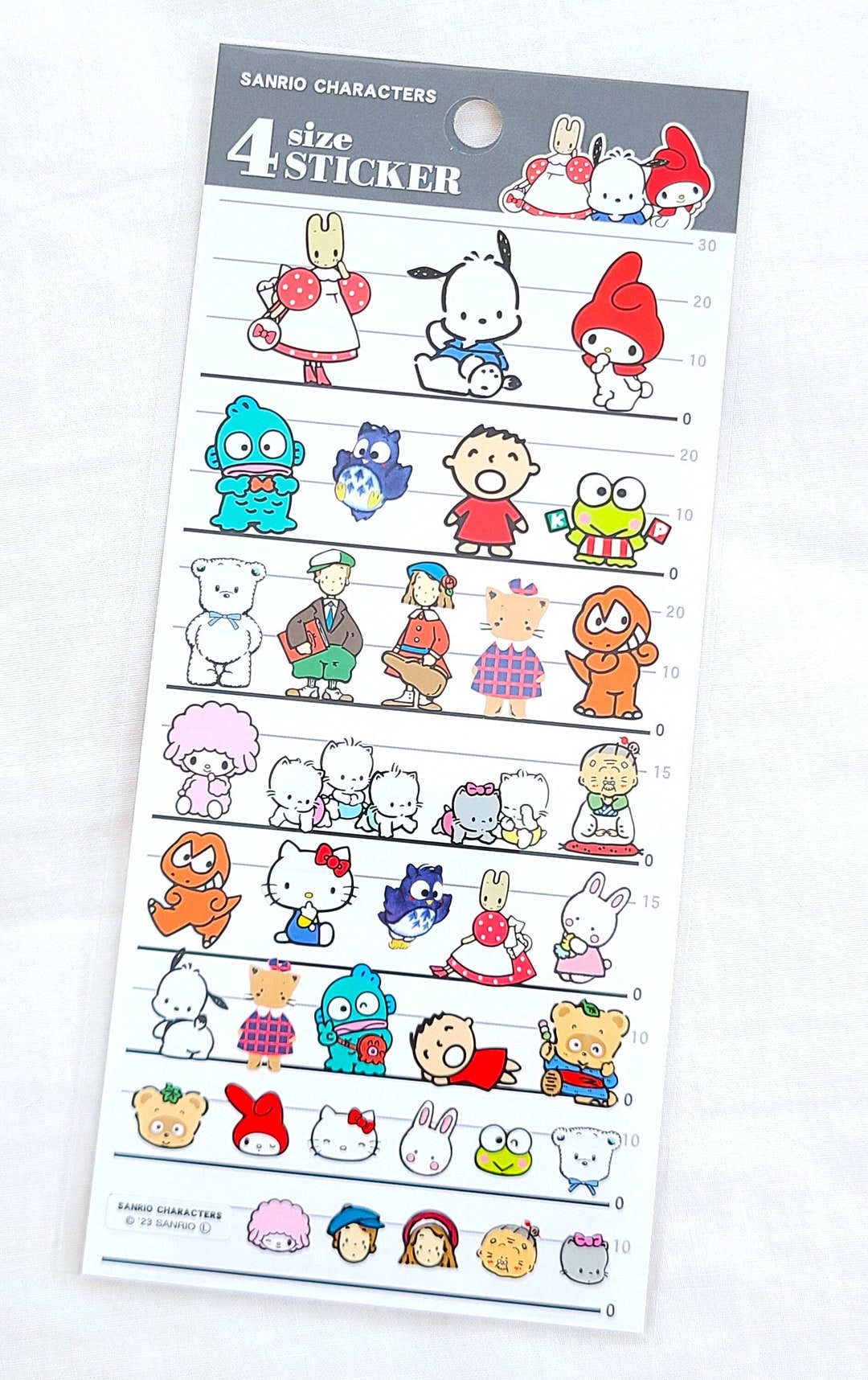 Sanrio Characters 4 Size Sticker - Etsy