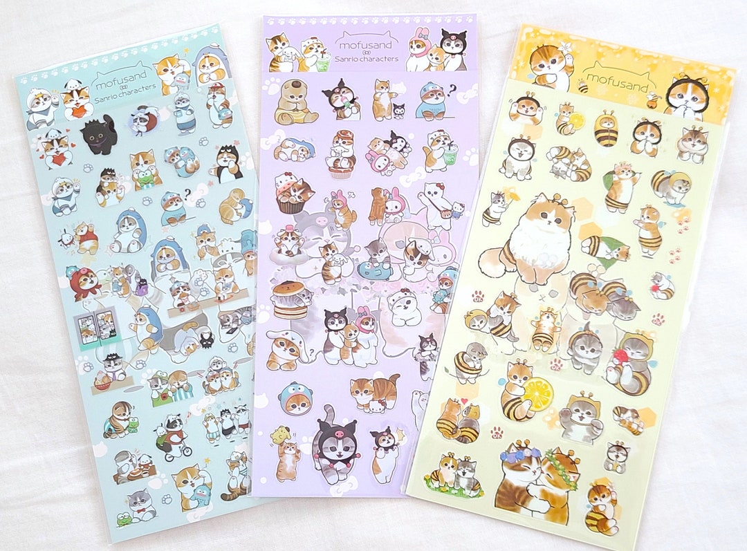 Mofusand Deco Sticker 1 Sheet - Etsy