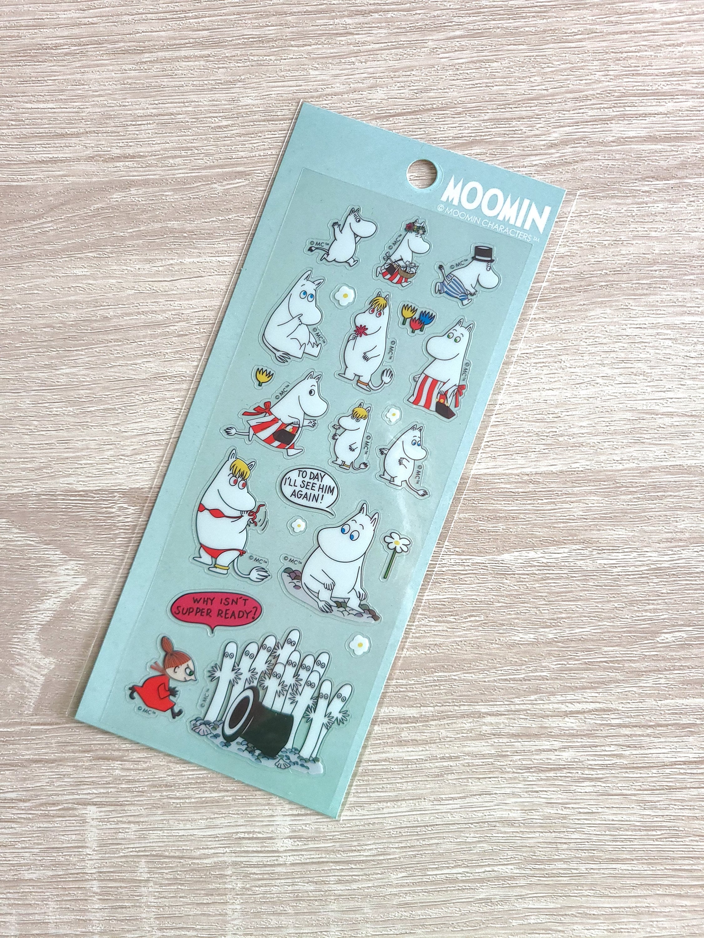 Moomin Characters Deco Sticker 1 Sheet | Etsy