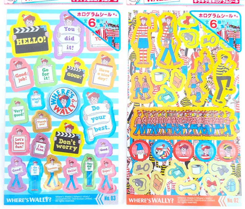 Where's Wally Sticker Sheet (waldo) – Fun Decals for Kids - Etsy