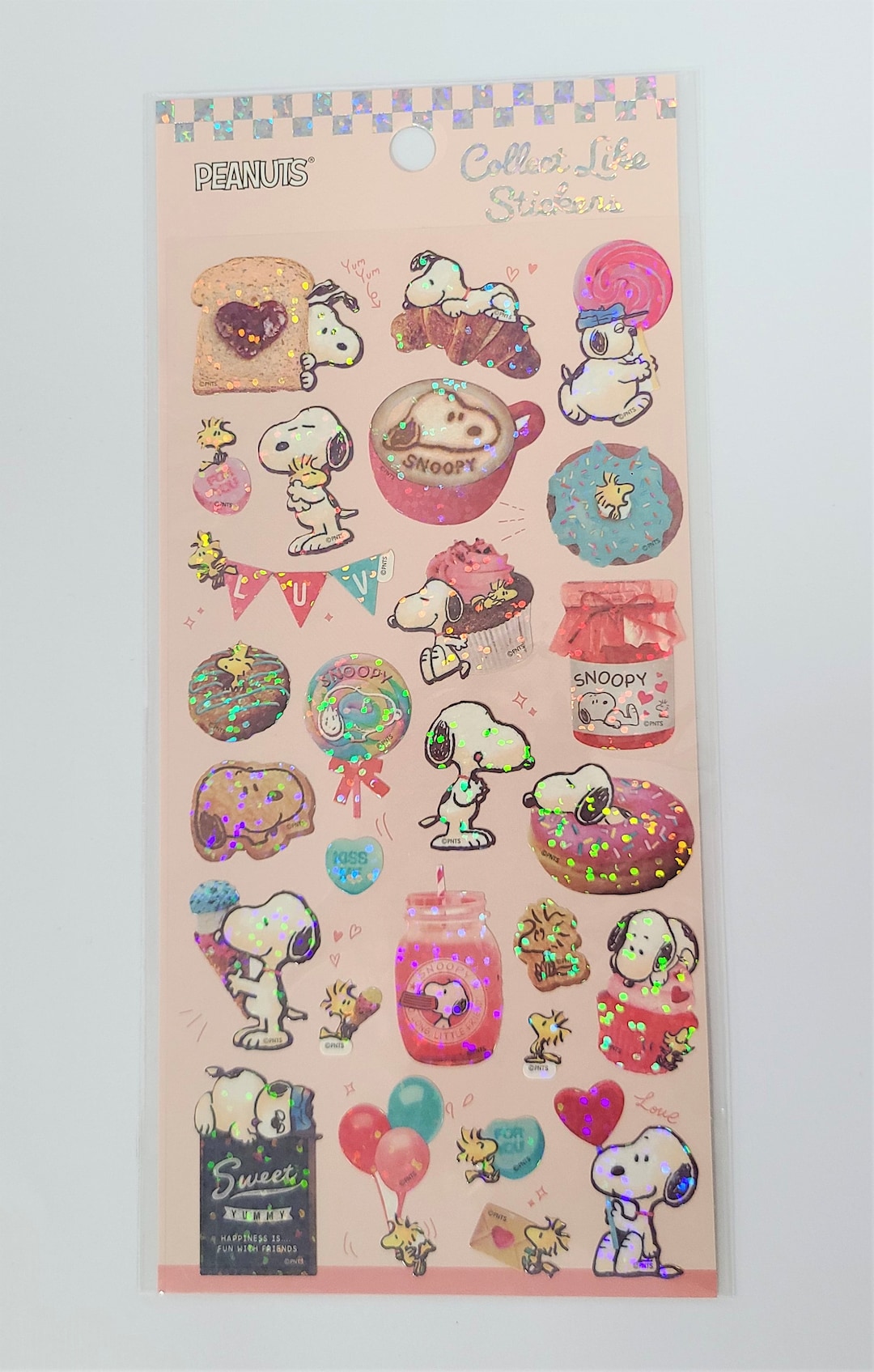 Yummy Snoopy Bling Deco Sticker (1 Sheet) - Etsy