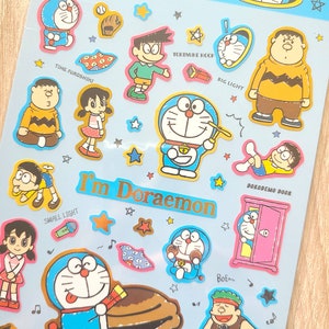 Doraemon Characters Deco Stickers - Etsy