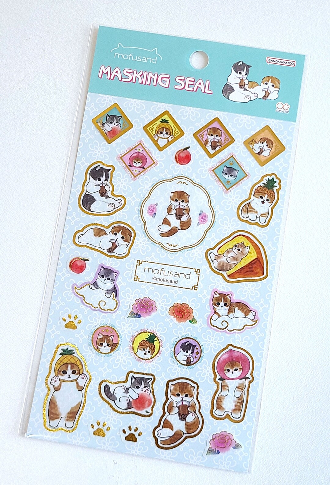 Mofusand Masking Seal Sticker 1 Sheet - Etsy