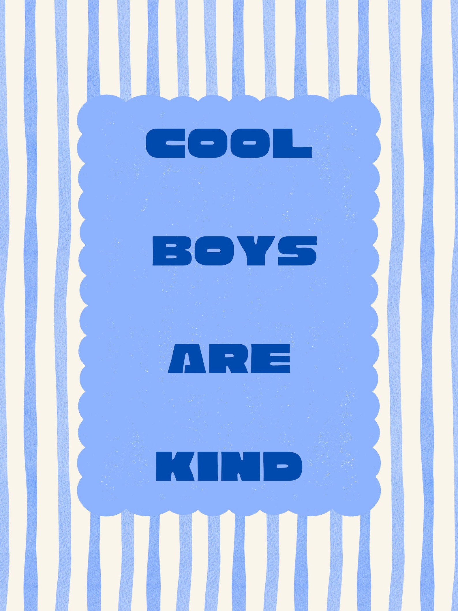 Boys Kindness Digital Wall Art Room Decor House Gift Idea for Cool Kids ...