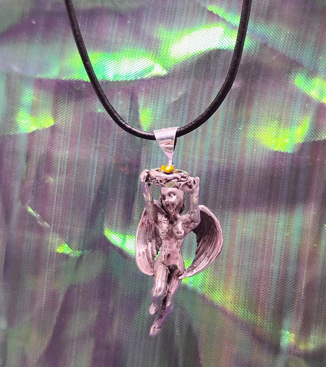 OOAK Custom Sterling Silver Valkyrie Merciful Mother Saves Injured Bird ...