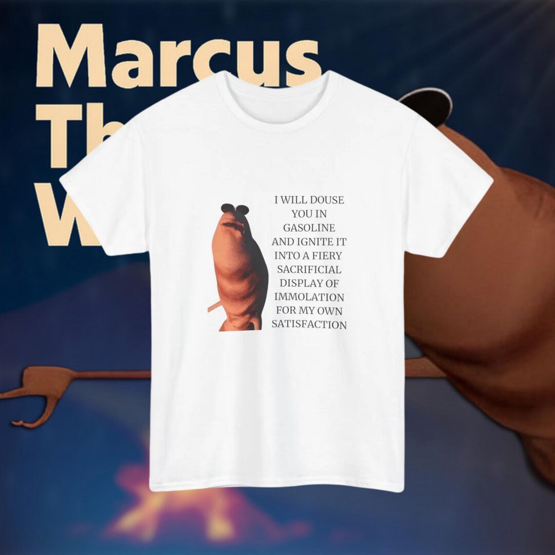 Marcus the Worm Tee, Tiktok VR Character Graphic Shirt, Trendy Video ...