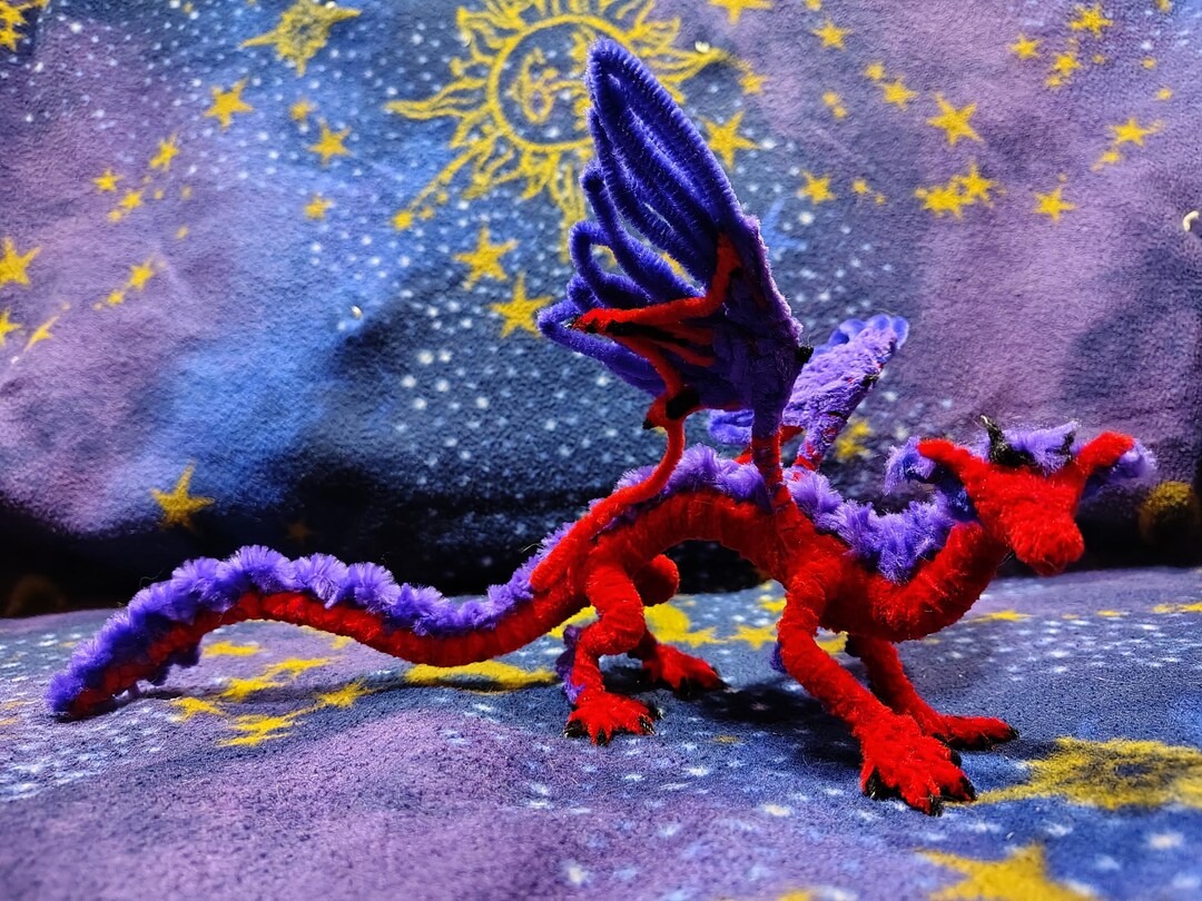 Posable Fuzzy Stick Dragon! - Etsy