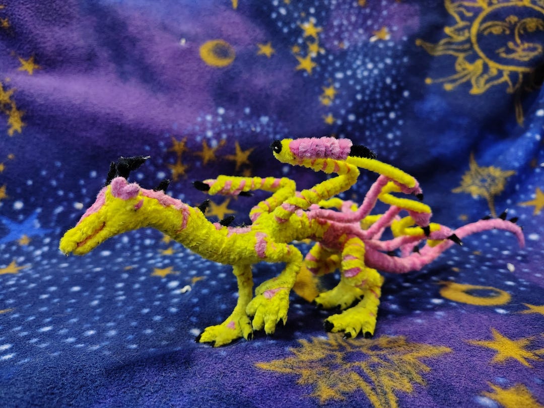 Posable Fuzzy Stick Dragon! - Etsy