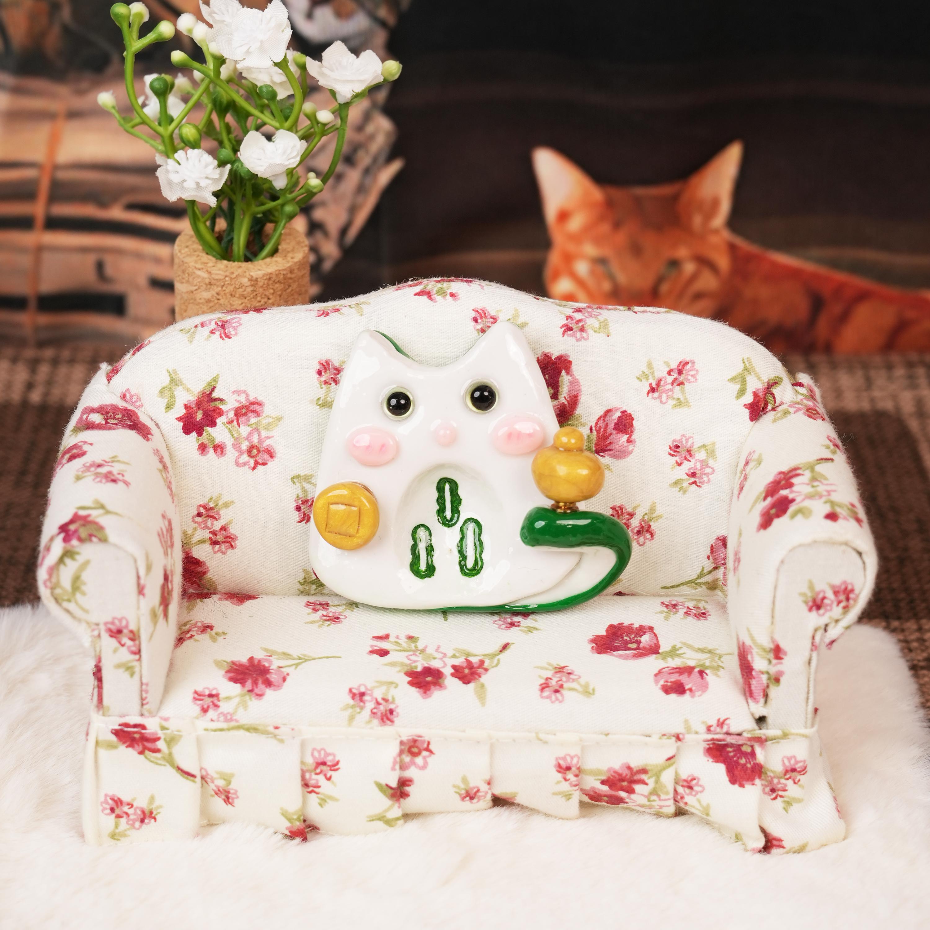 Mahjong Cat Worry Stone Series - Etsy