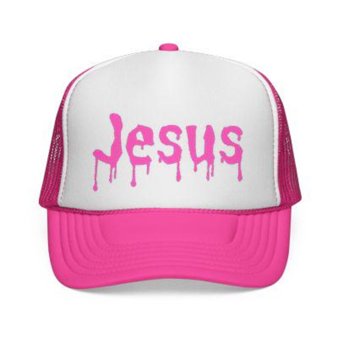 Dripping Name of Jesus Trucker Cap, Blood of Jesus, Hattie Pearl's Kids ...