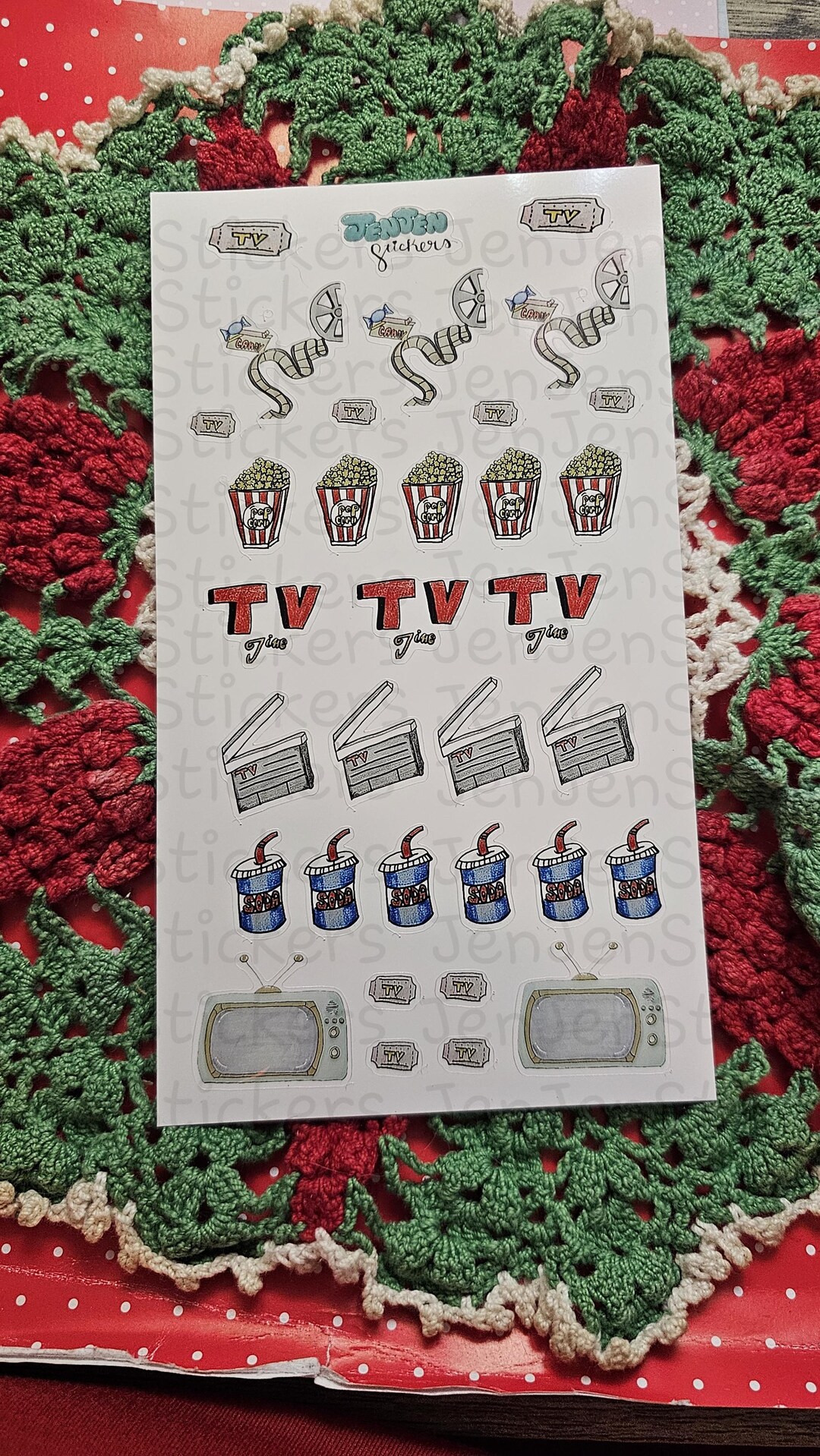 Retro TV Sticker Set: Nostalgic Planner Stickers - Etsy