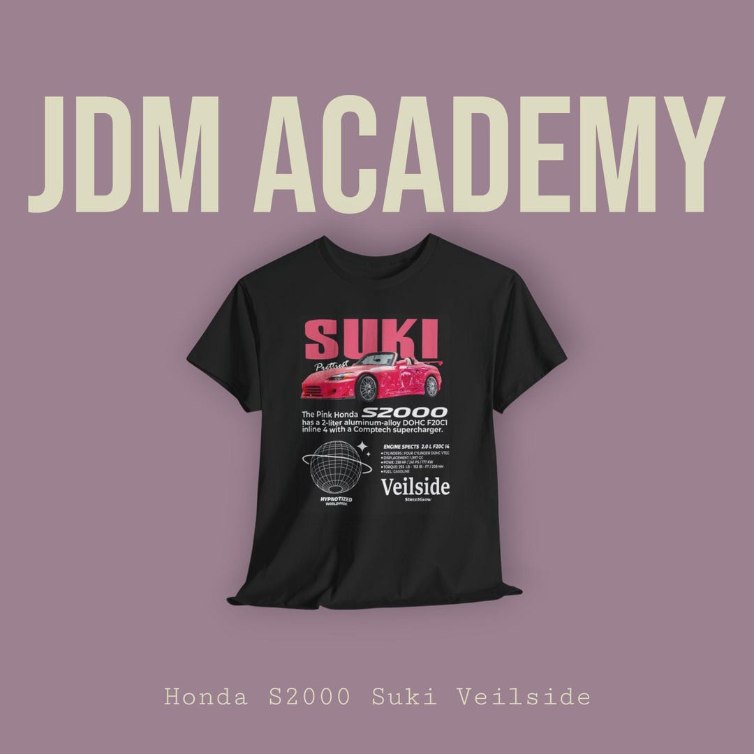 Honda S2000 Suki Veilside Graphic Tee - Black - Etsy