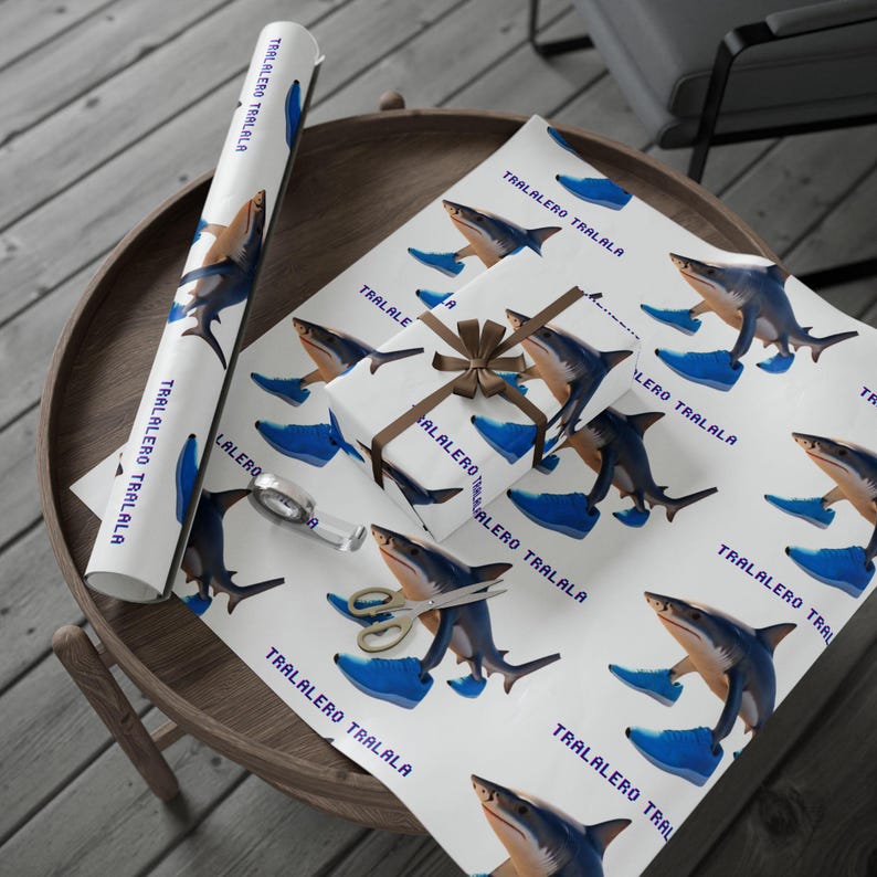 Youtube Kids Italian Brain Rot Tralalero Tralala Wrapping Papers, Gift ...